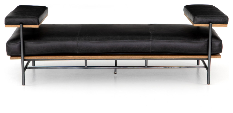 Aliana Chaise Sonoma Black - Industrial - Upholstered Benches - by ...