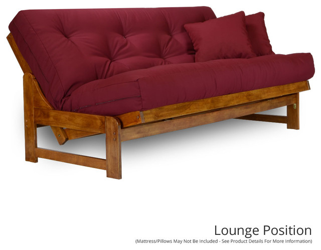 Arden Futon Frame, Solid Hardwood, Queen - Traditional - Futon Frames ...