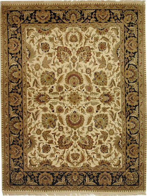 Safavieh Dynasty DY219A Beige/Black Rug, 5'x8' - Traditional - Area ...