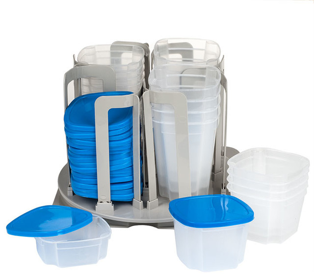 Chef Buddy Swirl Around 49 Piece Food Storage Organizer - Contemporary ...