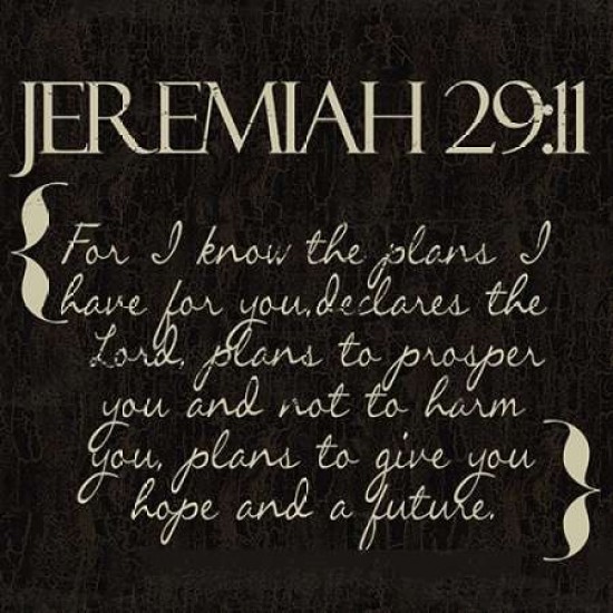 Jeremiah 29-11 Poster Print by Taylor Greene - Item # VARPDXTGSQ086D ...