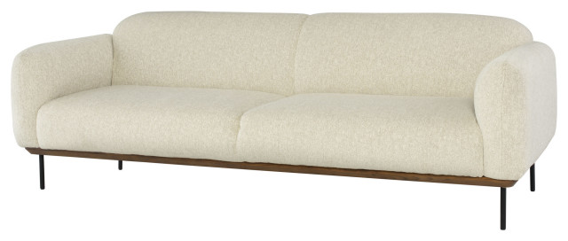 Benson Shell Fabric Triple Seat Sofa - Midcentury - Sofas - by Kolibri ...