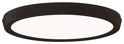 Argo LED Flush Mount, Black - Transitional - Flush-mount Ceiling ...