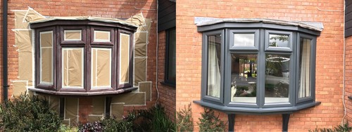 Paint UPVC window frames?