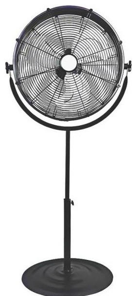 PowerZone FES50-T2 High Velocity Floor Fan With Drum/Stand, 3 Speed ...