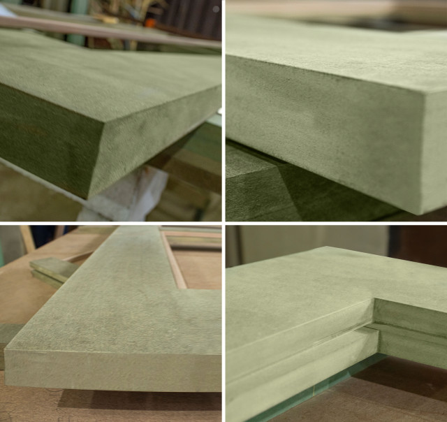 4 Panels Shaker Bypass Sliding Closet Door with Mirror Insert, 96"x96 ...