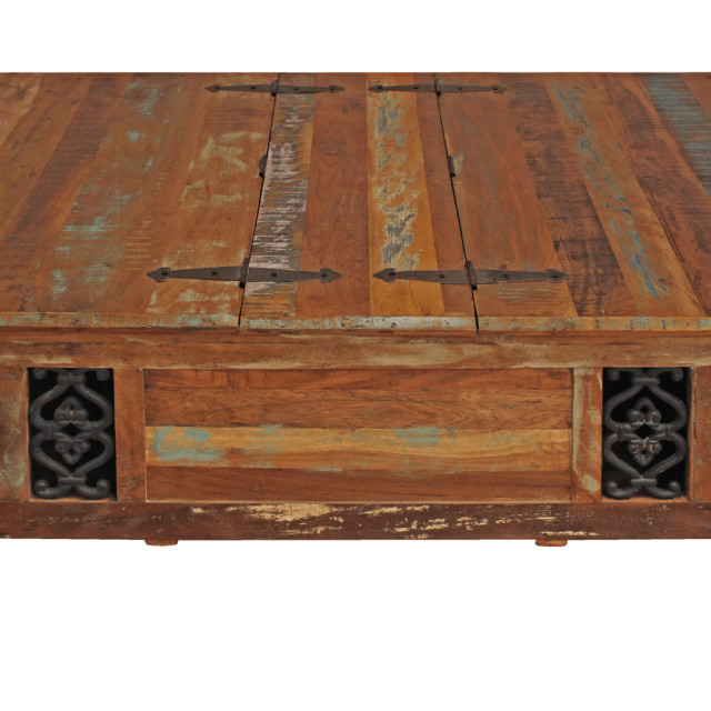 Rectangular Storage Wood Coffee Table - Farmhouse - Coffee Tables - by ...