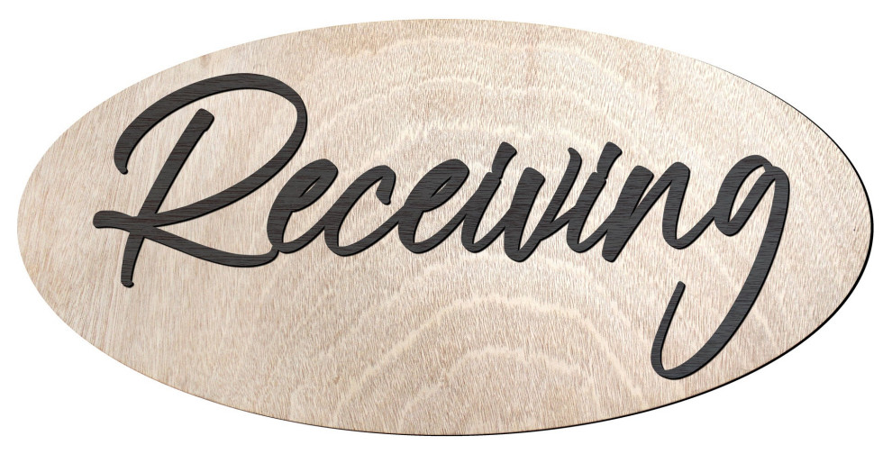 Receiving sign Shipping and receiving Business sign Wooden sign ...