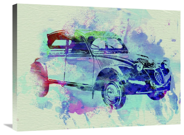 "Citroen 2CV" Fine Art Print, 32" x 24" - Modern - Prints And Posters ...