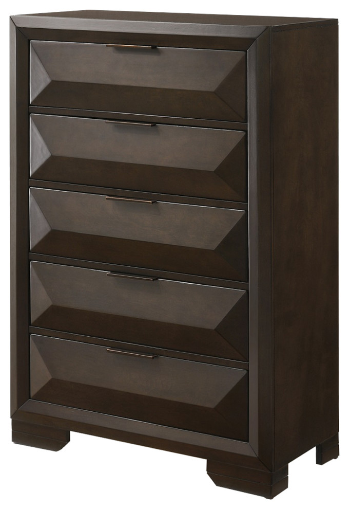 5-Drawer Chest, Espresso - Transitional - Dressers - by Simple Relax ...