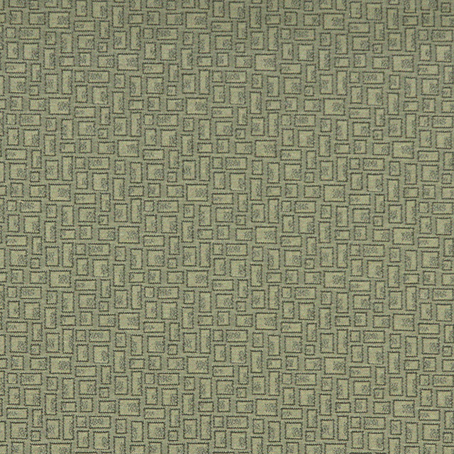 Dark Green Geometric Rectangles Durable Upholstery Fabric By The Yard ...