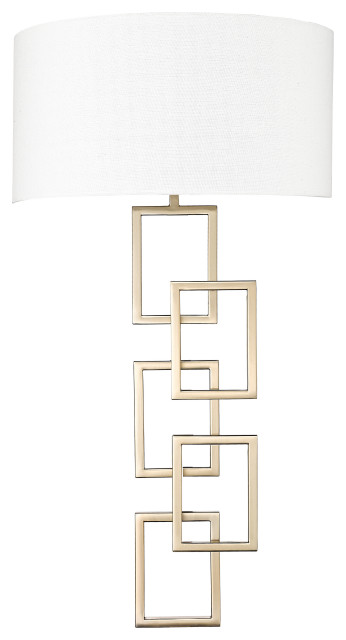 2 Light 13.62" Modern Gold Sconce - Transitional - Wall Sconces - by ...
