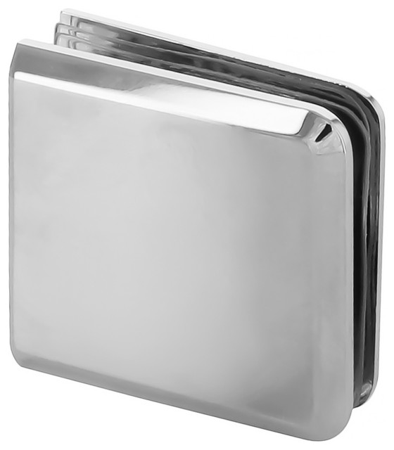 Square Beveled Wall Mount Glass Clamp Hole, Fixed Panel - Contemporary ...