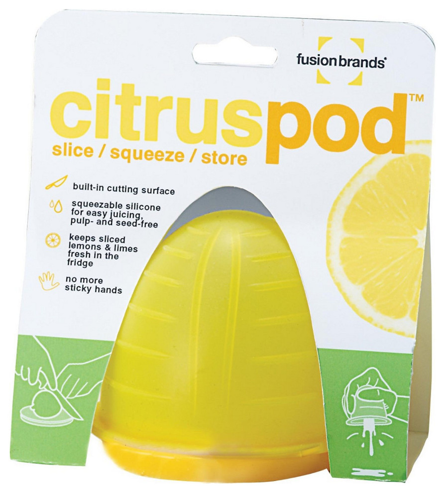 Fusionbrands Yellow Silicone Lemon Citrus Pod - Contemporary - Juicers ...