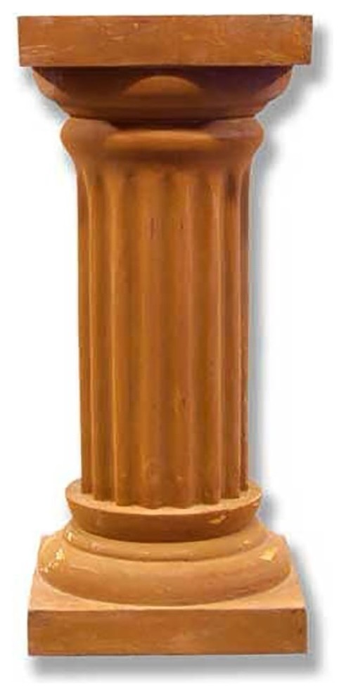 Fluted Column 28 H, R, Planters Med. - Traditional - Outdoor Pots And ...