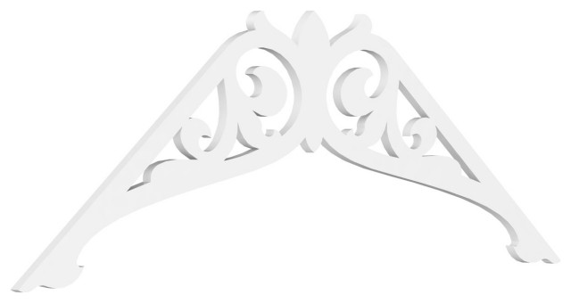 48"Wx8"Hx1"P, 4/12 Pitch Athens Architectural Grade PVC Gable Pediment ...