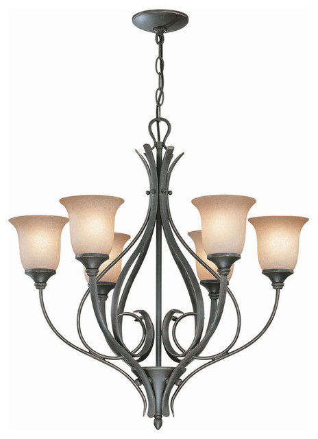 Cambree Chandeliers, Amber - Traditional - Chandeliers - by HedgeApple ...