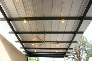 Steel shade structure. Erin's Gardens Landscape Design. - Contemporary ...