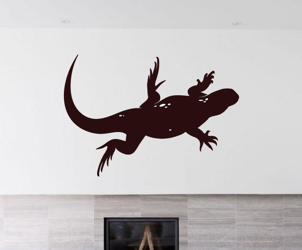 Lizard Vinyl Wall Decal LizardUScolor003, 18 in. - Contemporary - Wall ...