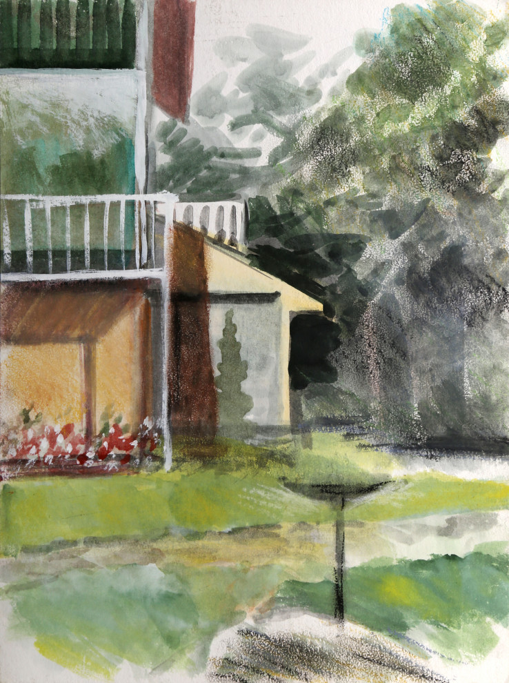 House, Erik Freyman, 11.5x14.5 - Contemporary - Paintings - by ...