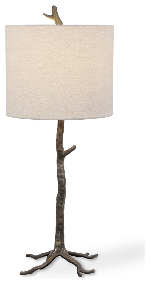 30" Farmhouse Gold Rustic Table Lamp - Rustic - Table Lamps - by ...