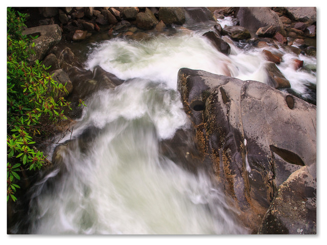 Bob Rouse 'little pigeon river' Canvas Art, 24"x18" - Rustic - Prints ...