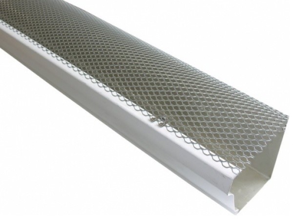K Style Aluminum Hinged Gutter Screen, 5" - Contemporary - Roofing And ...