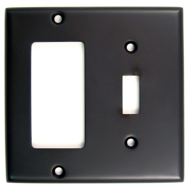 Double Rocker/Switch Plate - Contemporary - Switch Plates And Outlet ...