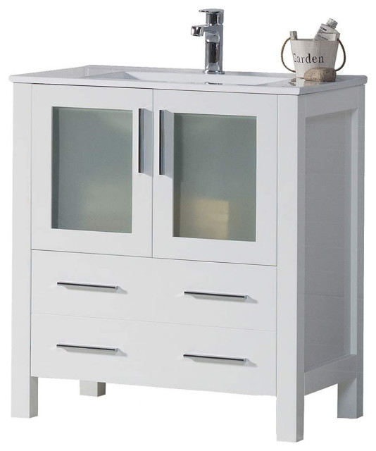 Sydney 30"Vanity Base Only Espresso - Contemporary - Bathroom Vanities ...