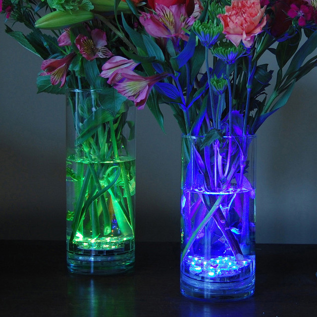Battery Operated LED Lights With Remote Control- Multi Color, Set of 2 ...