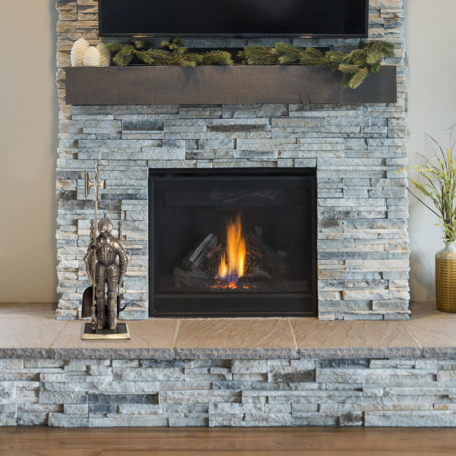 3-Piece Medieval Knight Cast Iron Statue Fireplace Tool Set - Modern ...