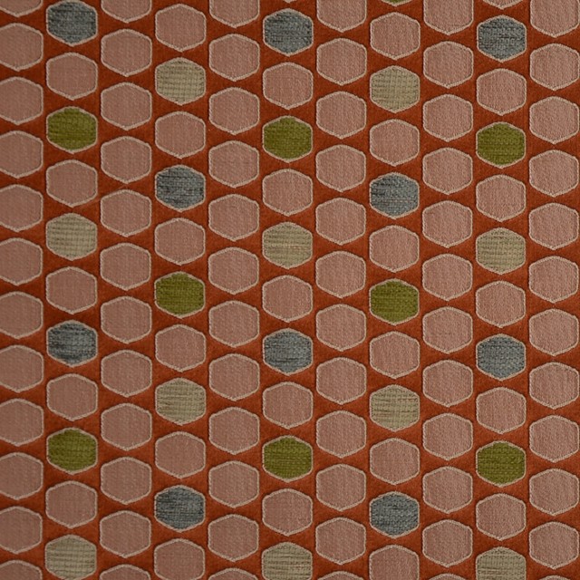 Clementine Orange Upholstery Fabric - Contemporary - Upholstery Fabric ...