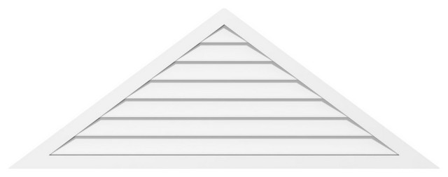 Triangle PVC Gable Vent, Brickmould Frame - Transitional - Registers ...