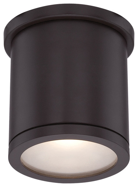 LED Outdoor Flush Mount, Bronze - Contemporary - Outdoor Flush-mount ...