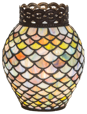 7 Wide Tiffany Fishscale Shade - Beach Style - Lamp Shades - by Meyda ...
