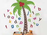 Alphabet Palm Tree Wall Decals, 28-Piece Set - Transitional - Kids Wall ...