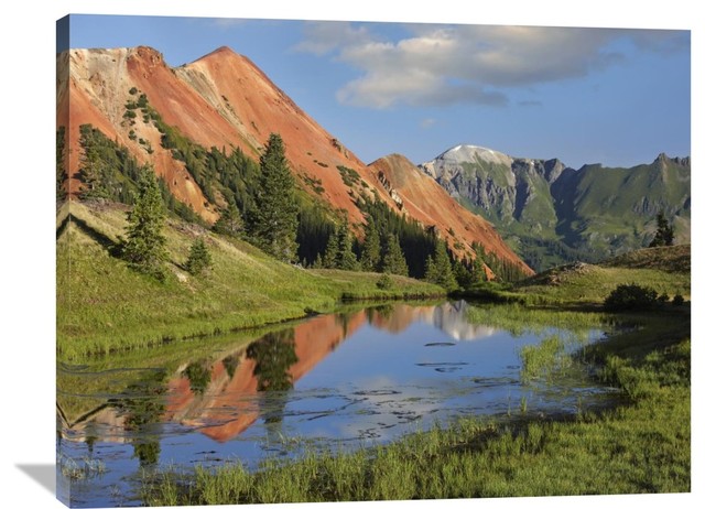 "Red Mountain, Gray Copper Gulch, Colorado" Artwork, 40" x 30" - Prints ...