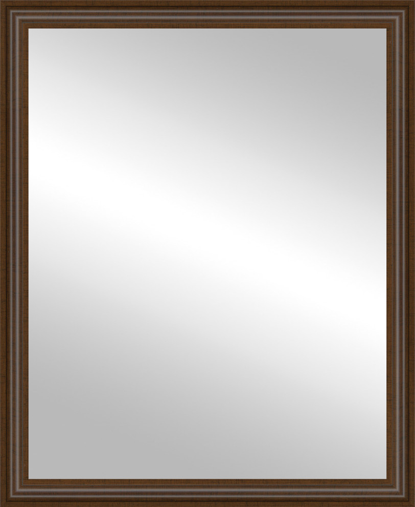 24x30 Wright Walnut Framed Mirror - Transitional - Wall Mirrors - by ...