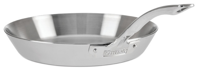 Viking Contemporary Fry Pan, Mirror Finish, 12" - Contemporary - Frying ...