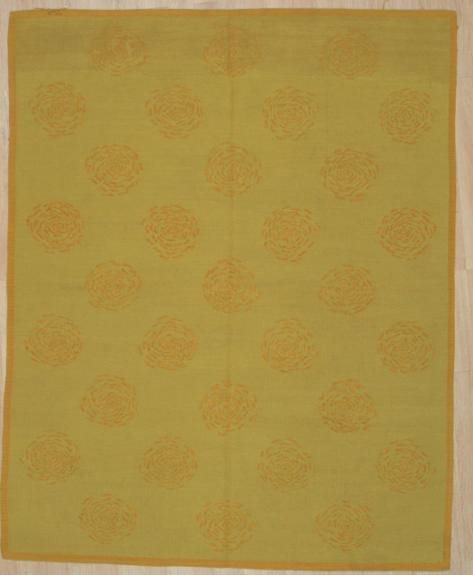 Yellow Contemporary Modern Modern Flat Weave Area Rug - Contemporary ...