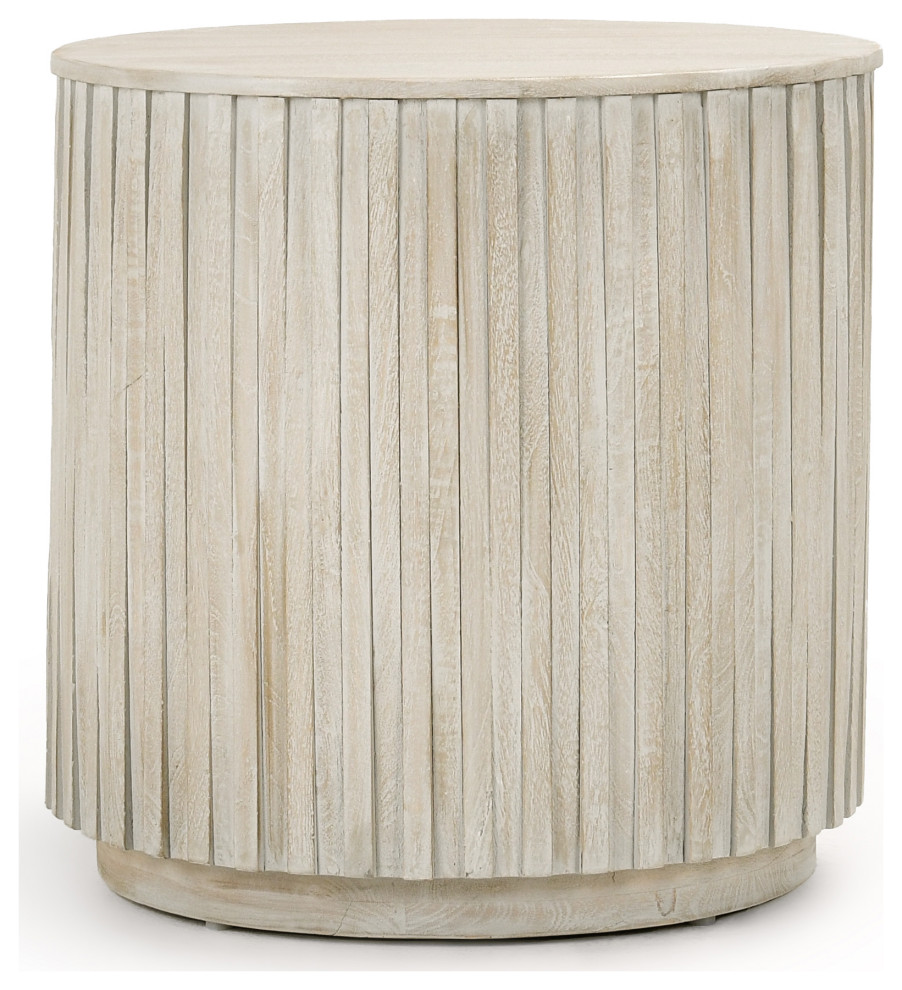 Maya Round End Table By Kosas Home - Farmhouse - Side Tables And End ...