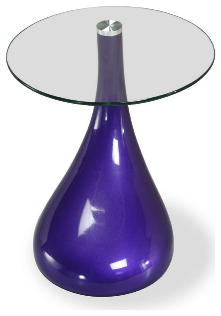 Lava Accent Table, Purple - Contemporary - Side Tables And End Tables ...