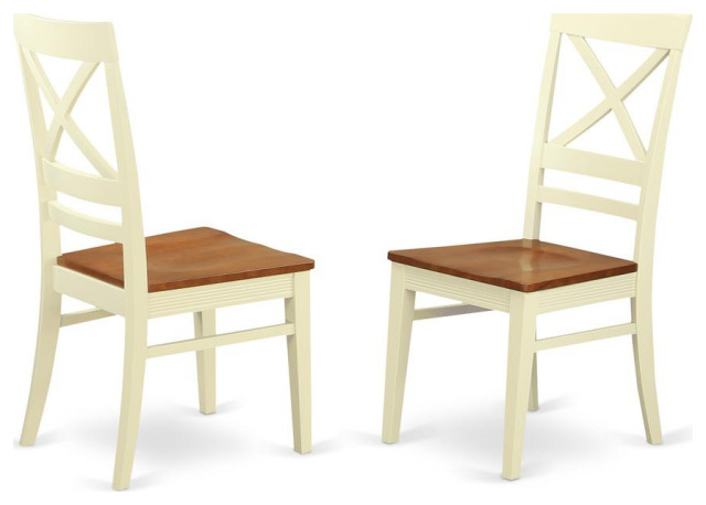 Quincy Dining Kitchen Dining Chair With X, Back, Set of 2 ...