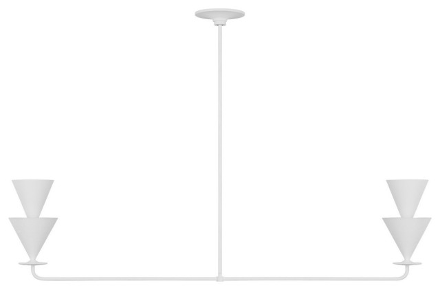 Visual Comfort Studio Cornet Two Light Linear Chandelier - Transitional - Chandeliers - by ...