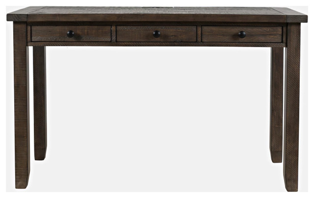 Rustic Farmhouse Desk, Reclaimed Pine Construction With 3 Drawers ...