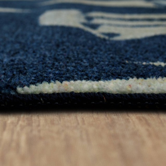 Mohawk Home Blue Boats Navy 5' x 8' Area Rug, 5' x 8' - Beach Style ...