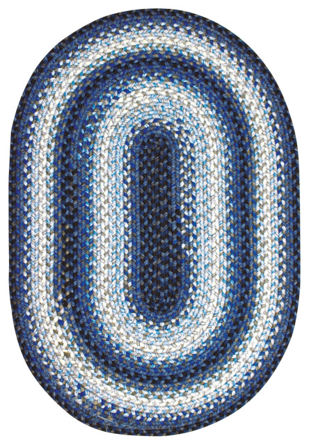 Homespice Decor Juniper Indoor/Outdoor Braided Rug 8'x10' Oval ...