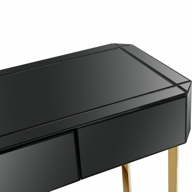 Black and Gold Console Table - Contemporary - Console Tables - by ...
