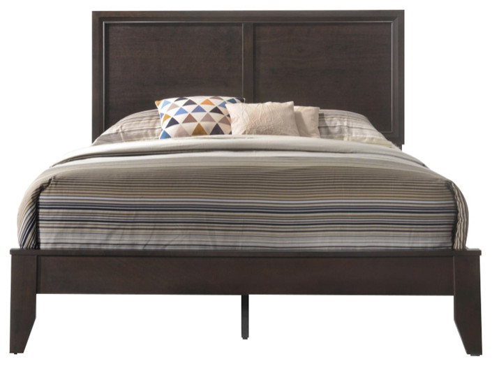 Queen Espresso Bed - Transitional - Platform Beds - by HomeRoots | Houzz