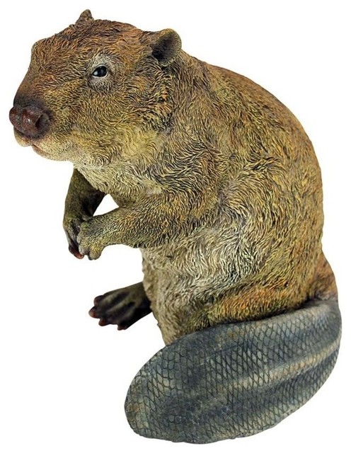 Standing Beaver Statue - Contemporary - Garden Statues And Yard Art ...